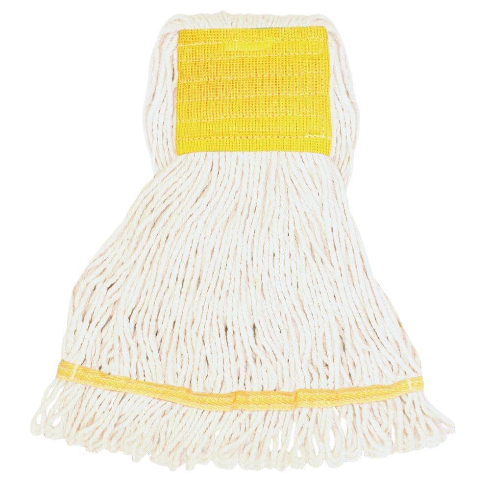 Genuine Joe Wide Band Small Rayon Cotton Mop Head GJOSWH5B - The Home Depot