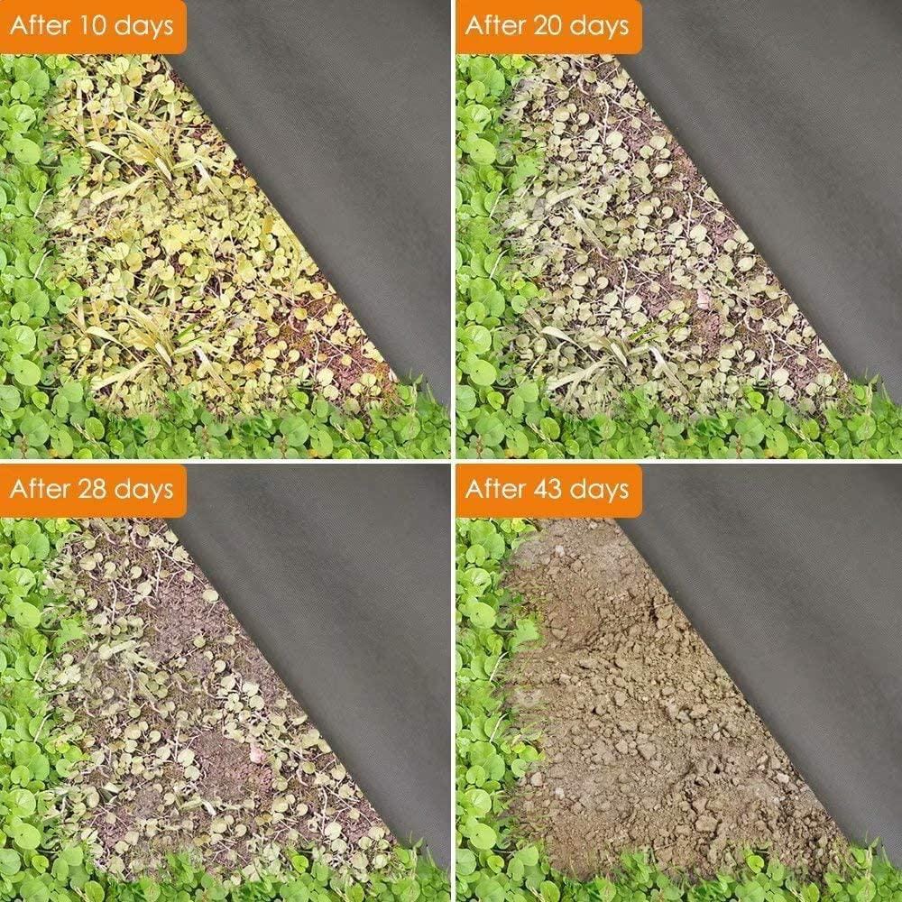 Buy 3 oz. 3 ft. x 10 ft. Garden Weed Barrier Landscape Fabric Erosion ...