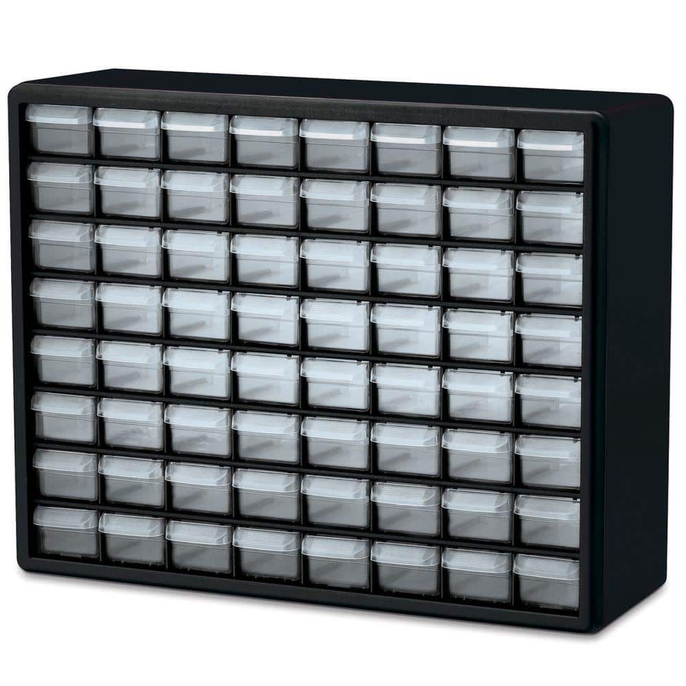 Akro-Mils 64-Compartment Drawer Small Parts Organizer Hardware Storage ...