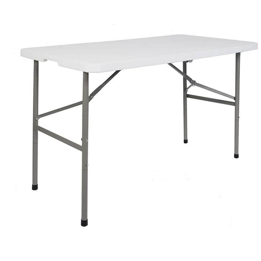 Cesicia Portable 48 in. W White HDPE Camping Table BS032006Ct - The ...