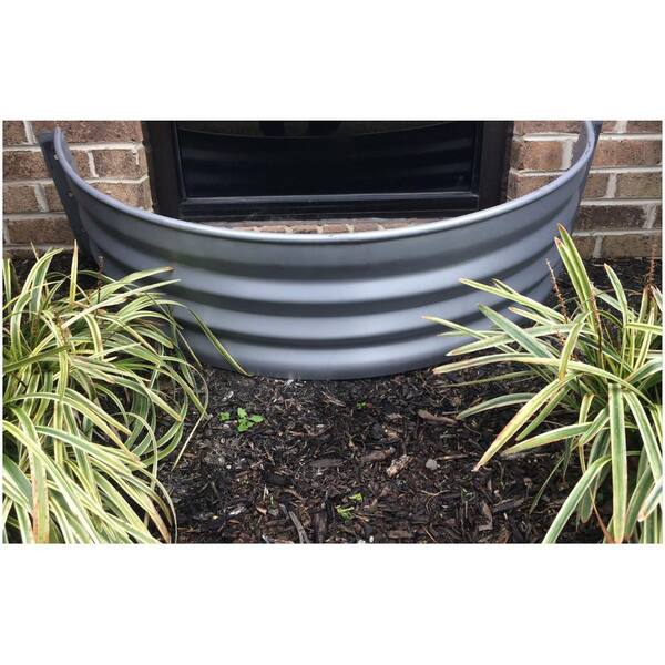 Window Well Covers Outside SPC 24 In. X 37 In. Round Galvanized Window ...