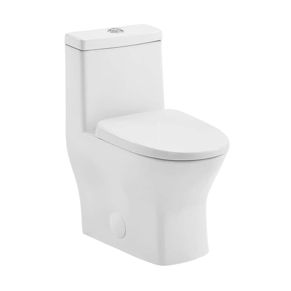 Carlton Plumbing MacKenzie 1-Piece 14 in. Rough-in 1.1/1.6 GPF Dual Top ...
