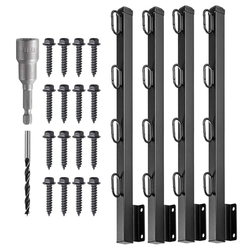 ATENGNES 23. in. Outdoor Fence Barbed Wire Extend Arm Fence Post ...