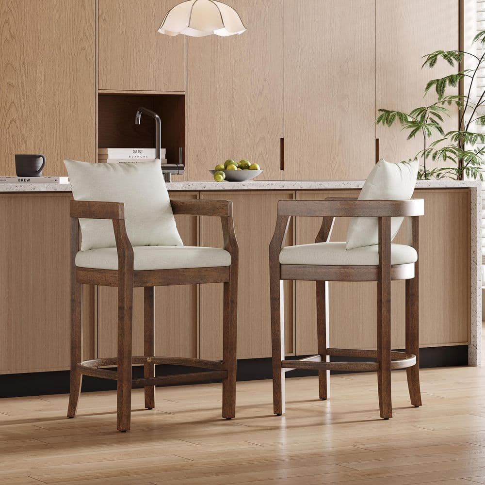 Reviews for Harper & Bright Designs 33.46 in. H Brown Rubber Wood Bar ...