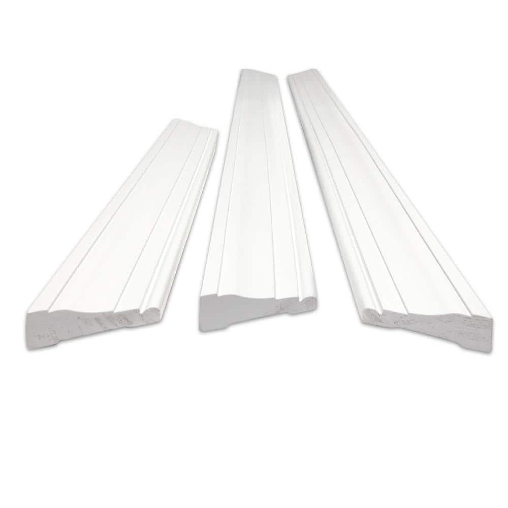 Edge WM376 3/4 in. D x 2-1/4 in. W x 84-1/2 in. L White Prefinished ...