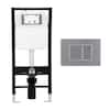 Eridanus Vermont In-Wall Toilet Carrier System 0.8/1.6 GPF Dual Flush ...