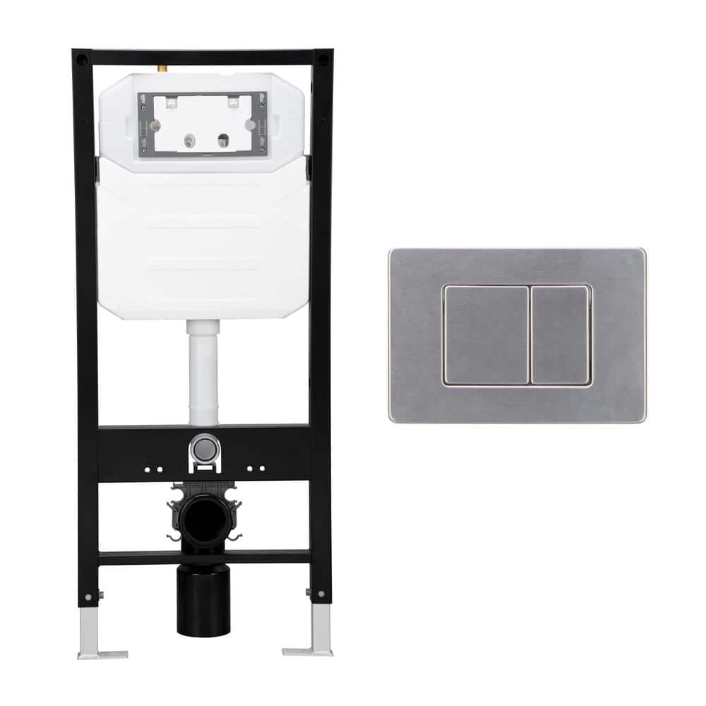 Eridanus Vermont In-Wall Toilet Carrier System 0.8/1.6 GPF Dual Flush ...