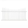 Weatherables Stratford 3 ft. H x 8 ft. W White Vinyl Picket Fence Panel ...