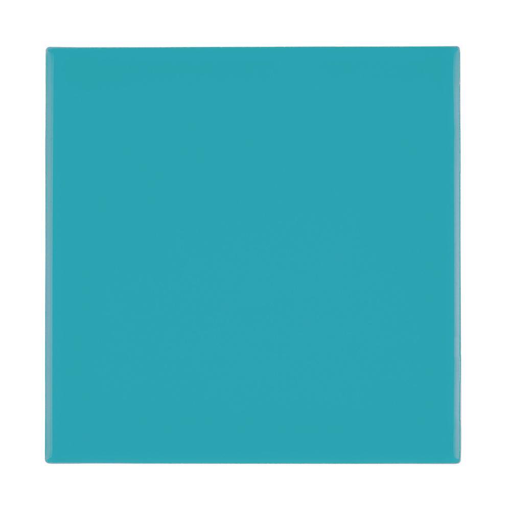 Daltile Restore Teal 6 in. x 6 in. Glazed Ceramic Sample Tile ...