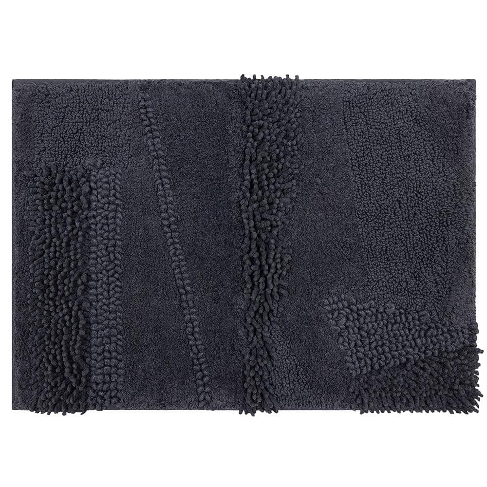 Mohawk Home Composition Charcoal 24 in. x 60 in. Cotton Bath Mat 105922 ...