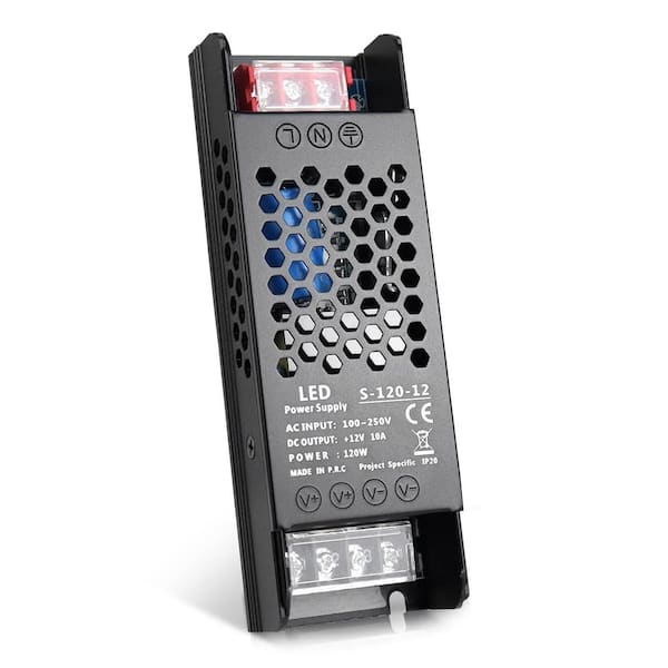 12V 10A 120W Universal Regulated Switching Power Supply 100-250V AC to ...