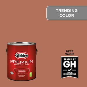 Glidden Diamond 1 gal. PPG1067-5 Copper Beech Ultra-Flat Interior Paint ...
