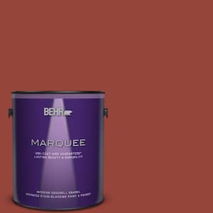 BEHR PREMIUM PLUS 8 oz. #PPU2-17 Morocco Red Satin Enamel Interior ...