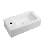 Barclay Products Compact 15 in. Wall-Mounted Bathroom Sink in White 4R-531WH