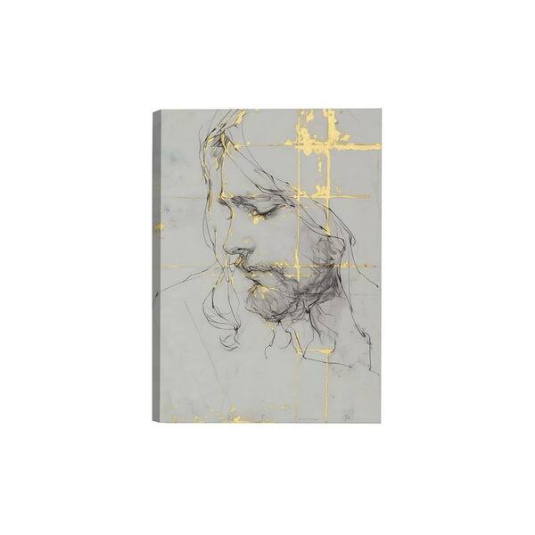 Jesus Canvas Wall Art Jesus Portrait Minimalist Painting Picture Wall ...