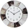 Infinity Instruments Marble-Look Wall Clock 15591ST-4340 - The Home Depot