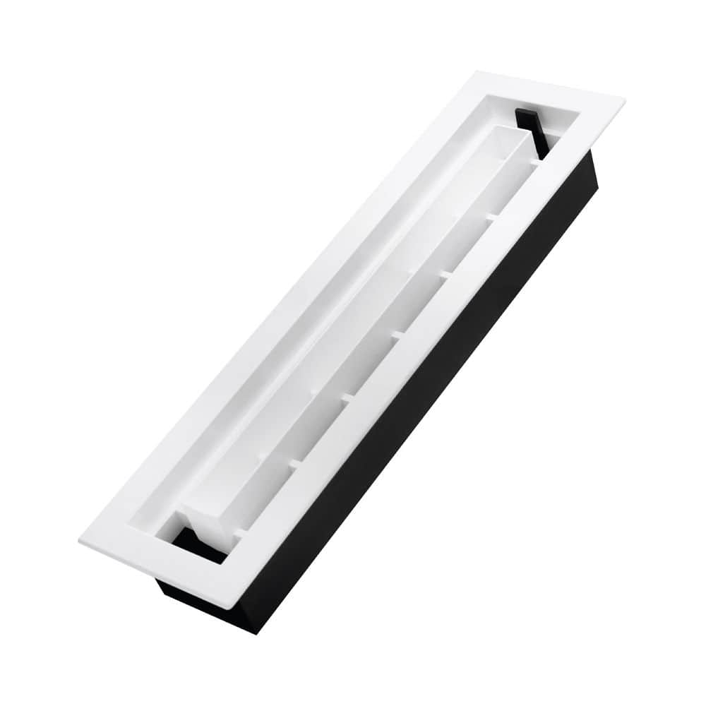 Inte-Grates 2 in. x 12 in. Customizable Plastic Floor Register in ...