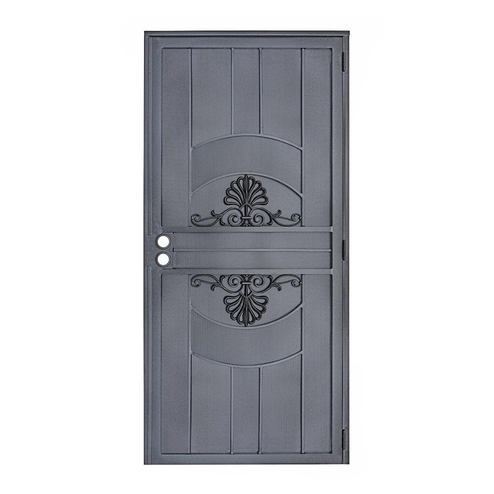 Grisham Brilliance 36 in. x 80 in. Black Perforated Universal ...