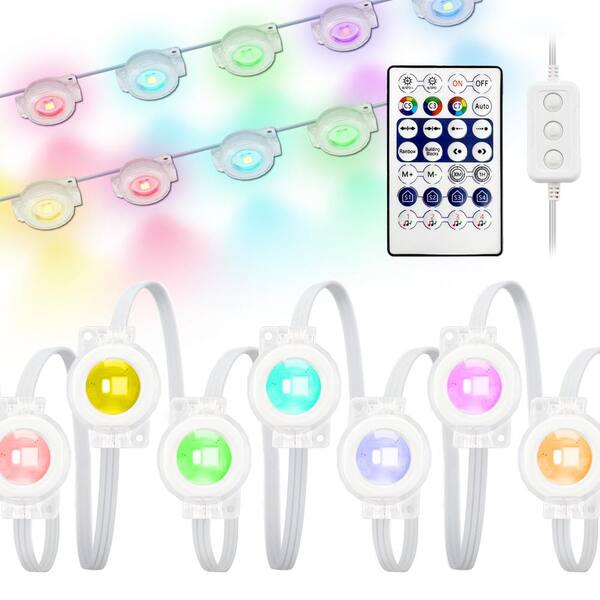 36 Light 63.6 ft. Indoor Outdoor Plug in Integrated LED Novelty String Light Eaves Lights HWC TX WYD 36D The Home Depot