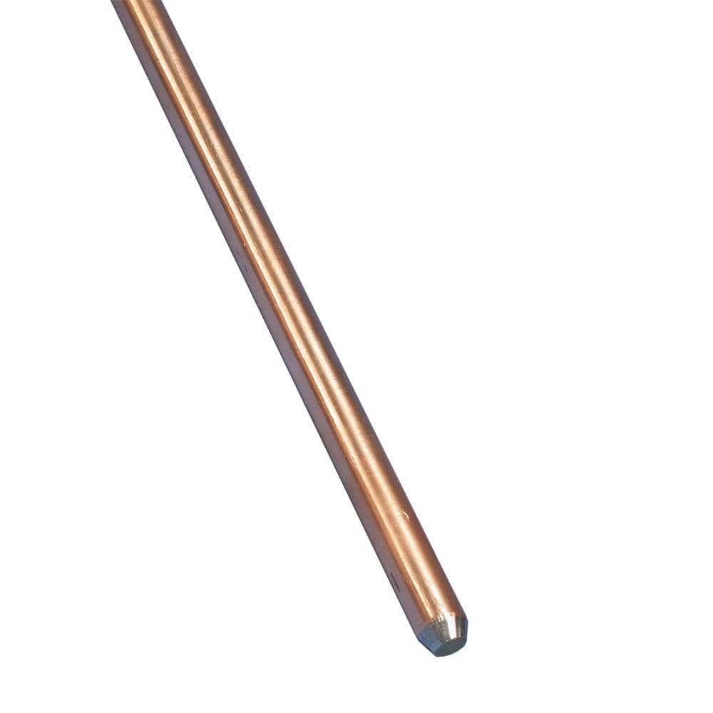 ERICO 5/8 in. x 10 ft. Copper Ground Rod 615800UPC - The Home Depot