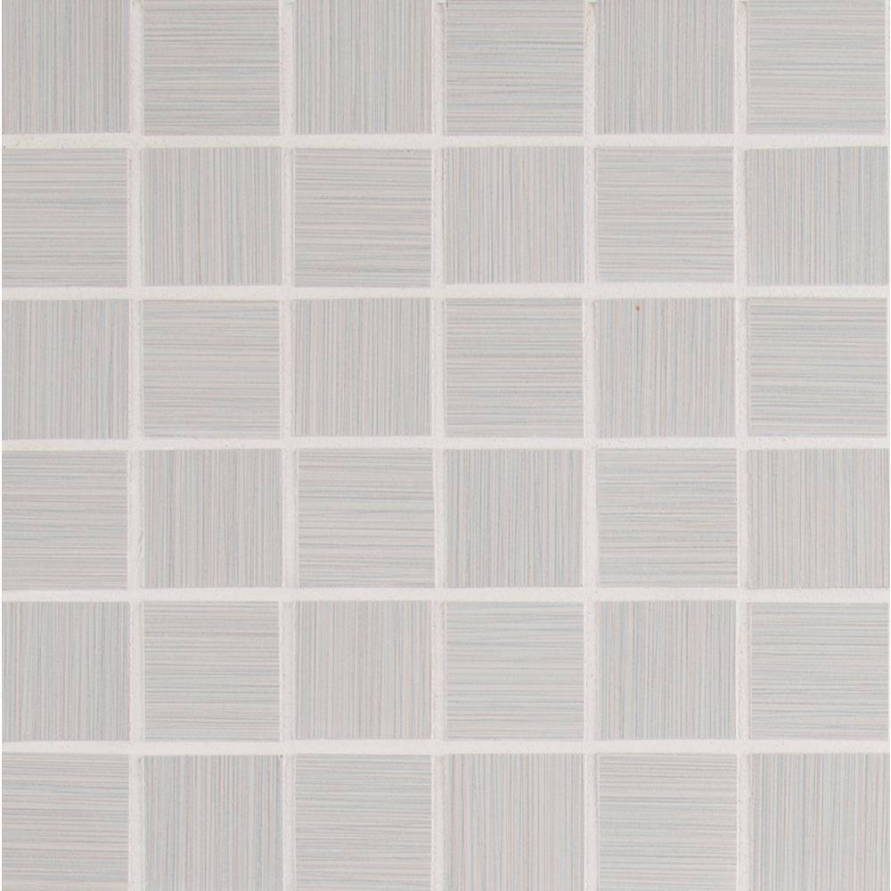 MSI Metro Glacier 12 in. x 12 in. x 0.38 in. Matte Porcelain Mesh ...