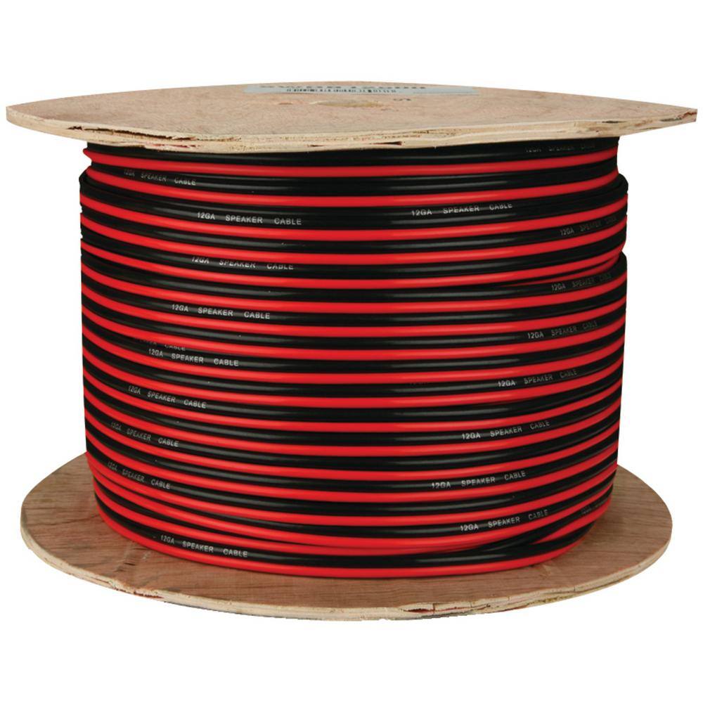 Install Bay 500 ft. 16/2 Primary Red/Black Paired Speaker Wire SWRB16 ...