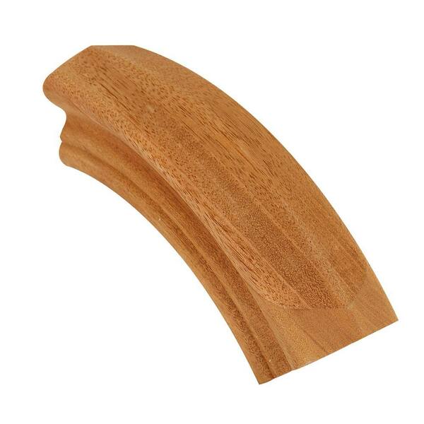 Stair Parts Unfinished Mahogany 60 Degree Over Easing Handrail Fitting ...