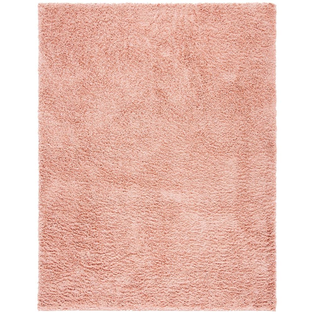 SAFAVIEH August Shag Rose 9 ft. x 12 ft. Solid Area Rug AUG200X-9W ...