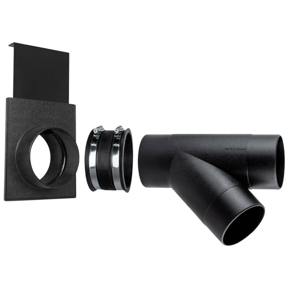 ‎POWERTEC 4 in. Dust Collection Hose Y-Fitting Connector with Blast ...