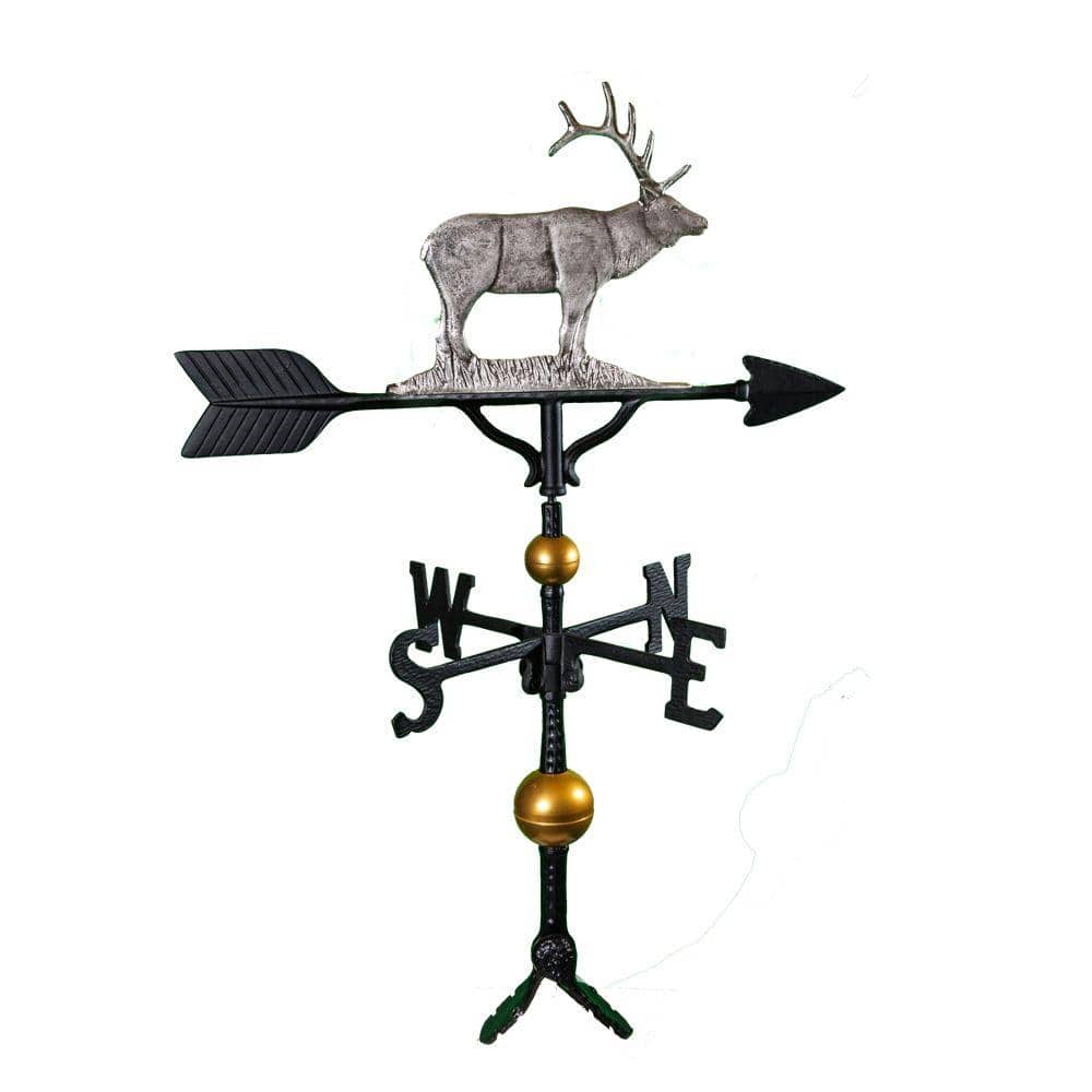 Montague Metal Products 32 in. Deluxe Swedish Iron Elk Weathervane WV ...