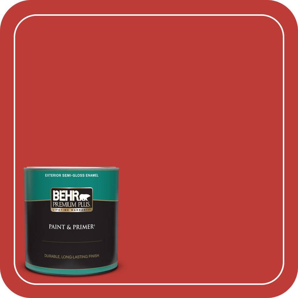 BEHR PREMIUM PLUS 1 qt. #P150-7 Flirt Alert Semi-Gloss Enamel Exterior ...