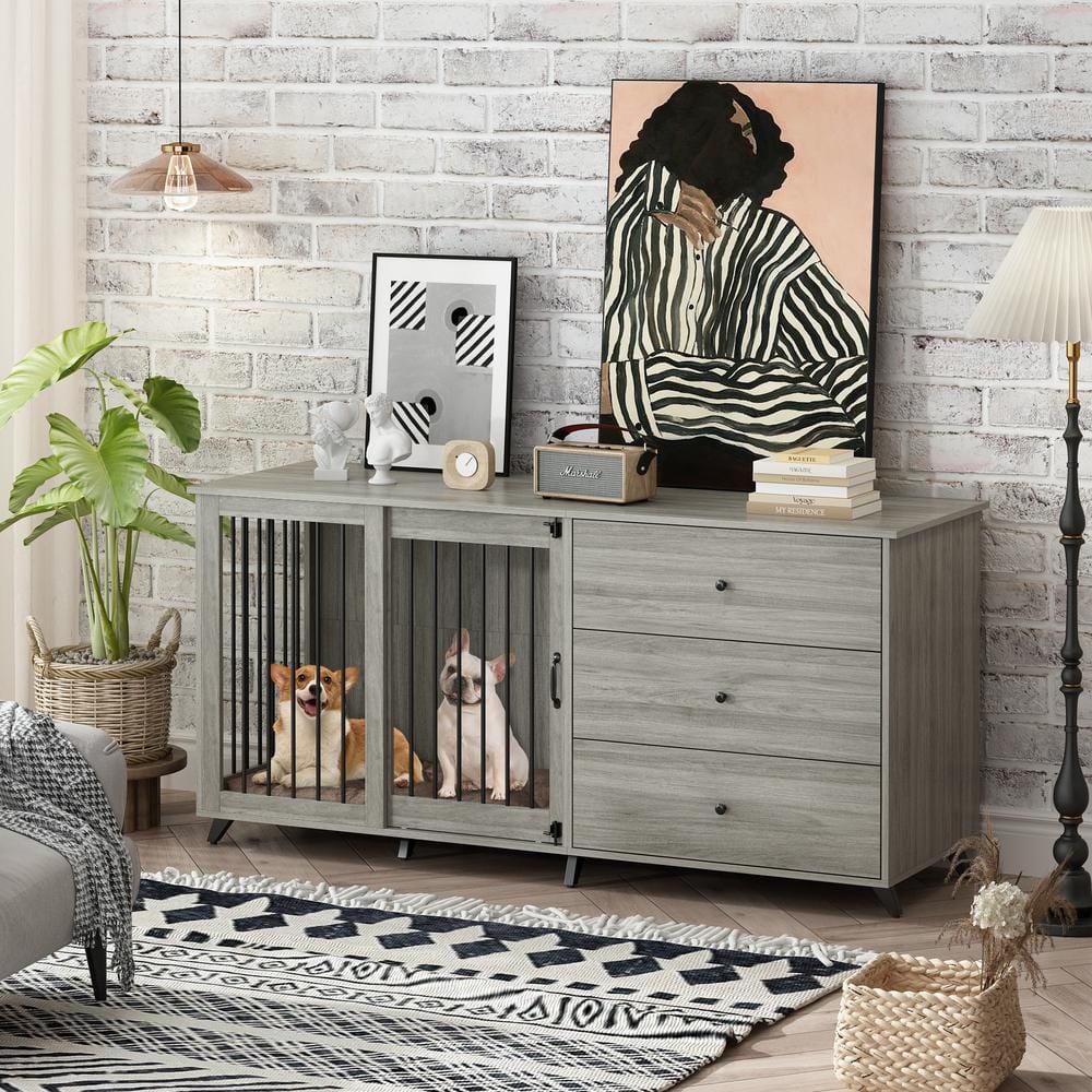 Have a question about FUFU&GAGA Dog House Furniture Style Dog Crate ...