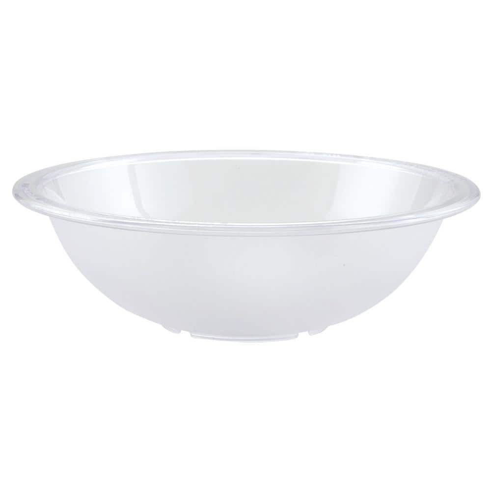 Winco 12 in. 154 Fl. Oz. Clear Polycarbonate Pebbled Serving Bowls PBB ...