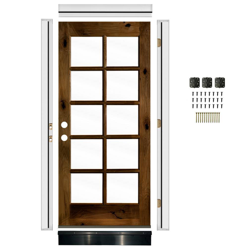 Krosswood Doors Ready-to-Assemble 36 in. x 80 in. Alder Right-Hand ...
