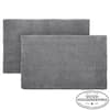 Home Decorators Collection Charcoal 24 in. x 40 in. Cotton Reversible ...