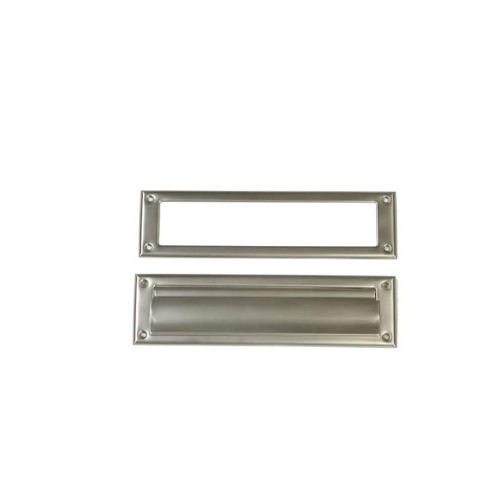 Architectural Mailboxes Steel Mail Slot Accessory, Satin Nickel Finish ...