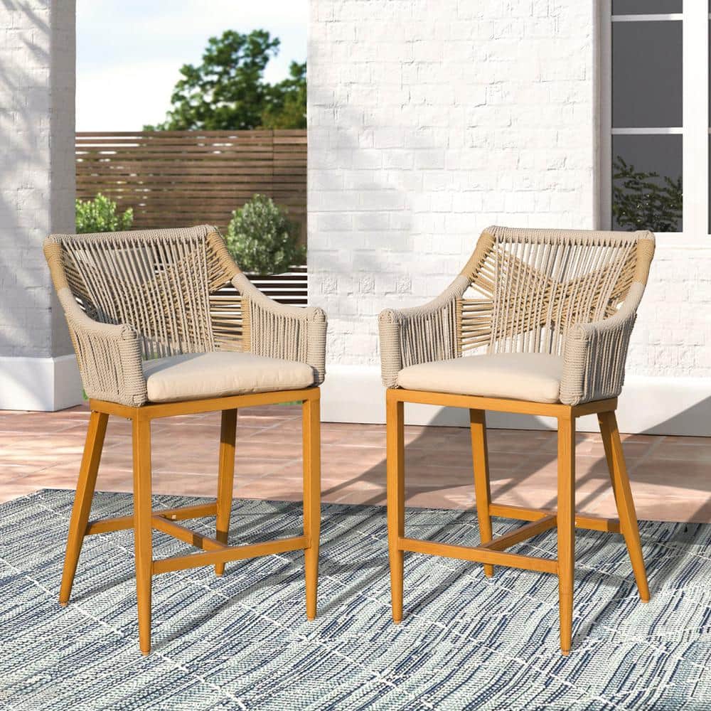 domi outdoor living 2-Piece Aluminum Outdoor Serving Bar Set with Mix ...