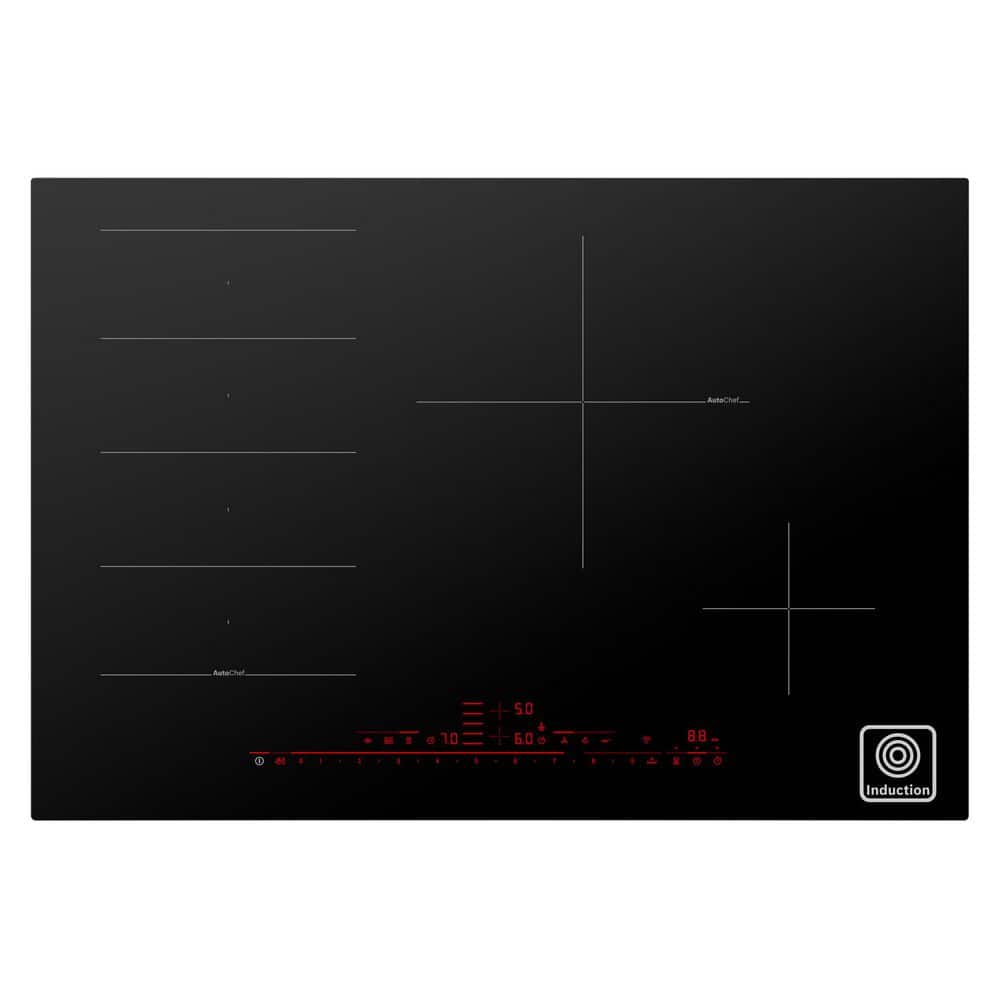 Bosch Benchmark Series 30 in. Induction Cooktop in Black with 4 Burner ...