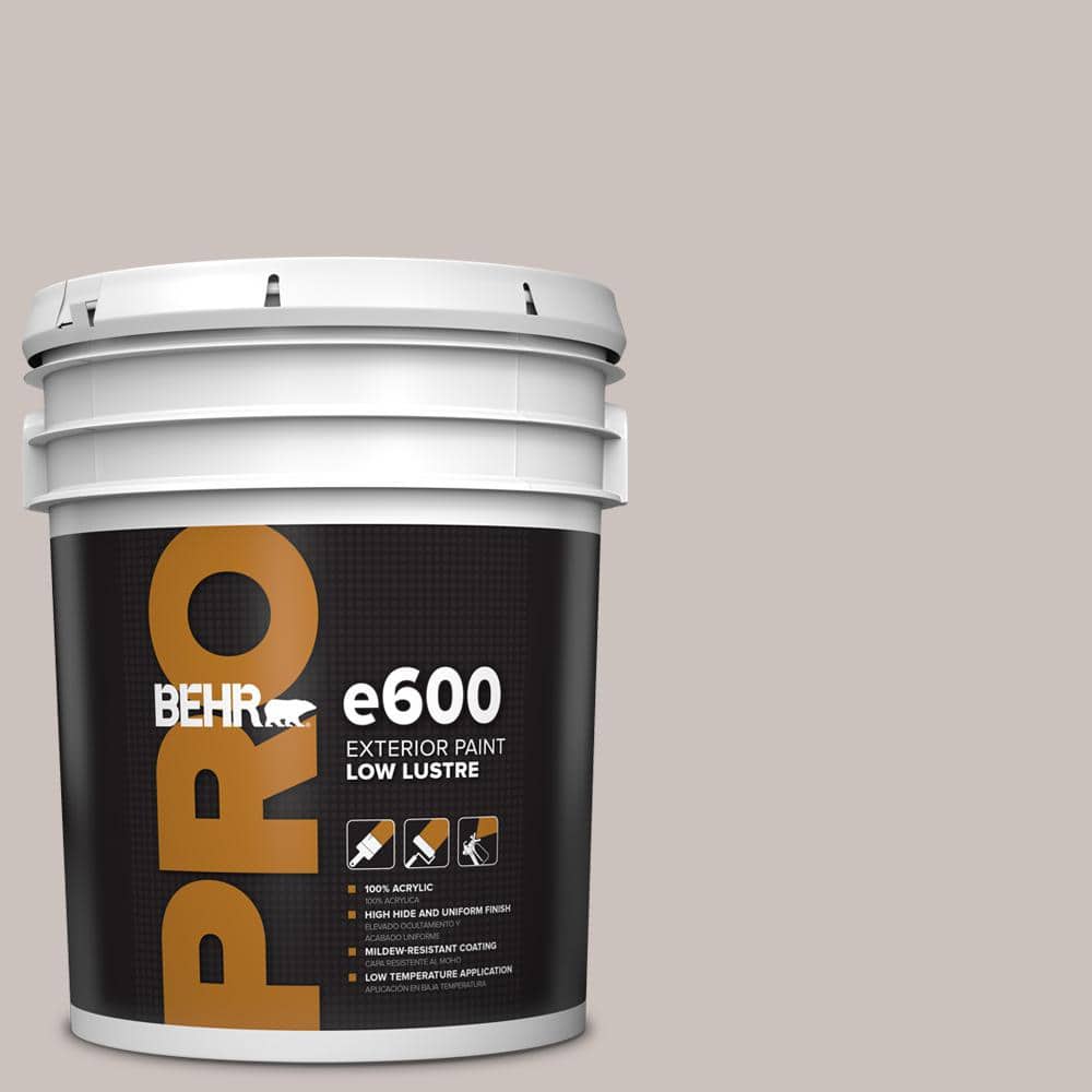 BEHR PRO 5 gal. #N140-2 Chicago Fog Low Luster Exterior Paint PR62005 ...