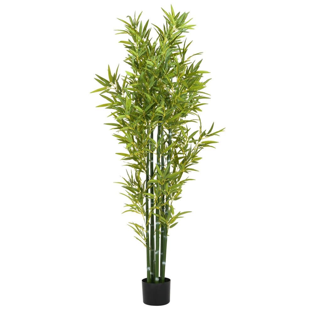 Afoxsos 6 ft. Artificial Bamboo Tree in Pot, Set of 2 HDSA10OT803 - The ...