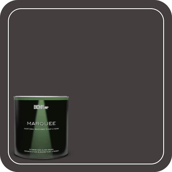 BEHR MARQUEE 1 qt. #MQ1-35 Off Broadway Semi-Gloss Enamel Exterior ...