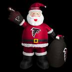 logobrands 7 ft. Atlanta Falcons Santa Clause Yard Inflatable 602-100-SC