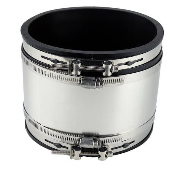 Fernco 5 in. x 4 in. DWV Flexible PVC Coupling Fittings & Connectors ...