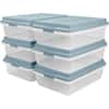 Hefty 40 qt. Clear Hi Rise Storage Bin - 6 Units HFTCOM-7162010665666 ...
