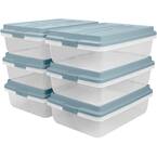 Hefty 40 qt. Clear Hi Rise Storage Bin - 6 Units HFTCOM-7162010665666 ...