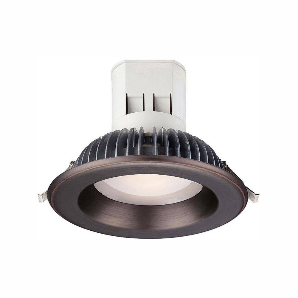 EnviroLite Easy Up 6 in. Soft White LED Recessed Can Light with 93 CRI ...