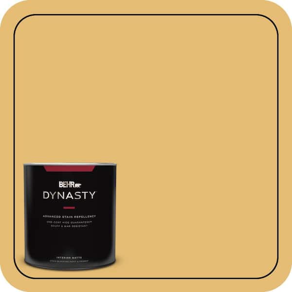 BEHR DYNASTY 1 qt. #PMD-96 Wild Wheat Matte Interior Stain-Blocking ...
