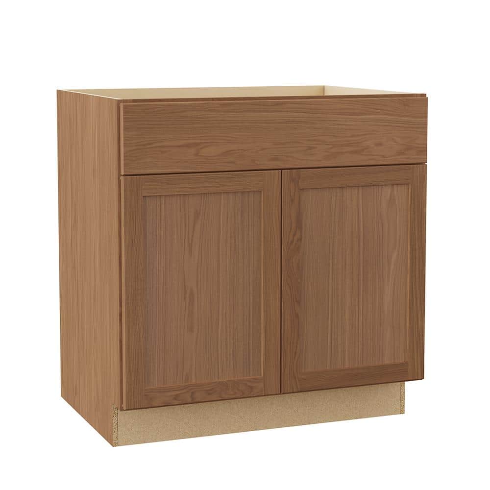 Hampton Bay Sinclair 33 in. W x 24 in. D x 34.5 in. H Assembled Base ...