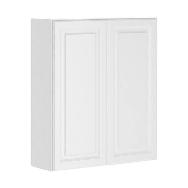 Hampton Bay Madison Assembled 36x42x12 in. Wall Cabinet in Warm White ...