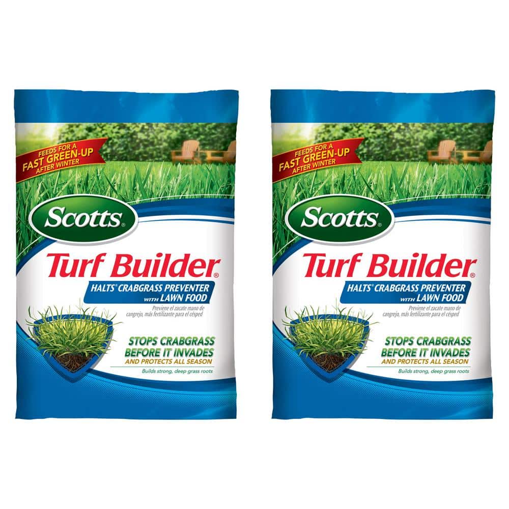 Scotts Turf Builder 15,000 sq. ft. Halts Crabgrass Preventer with Lawn ...